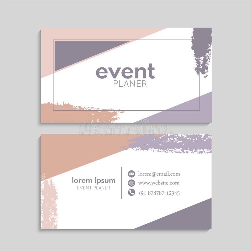 Cute Abstract Pattern Business Card Name Card Design Template Stock ...