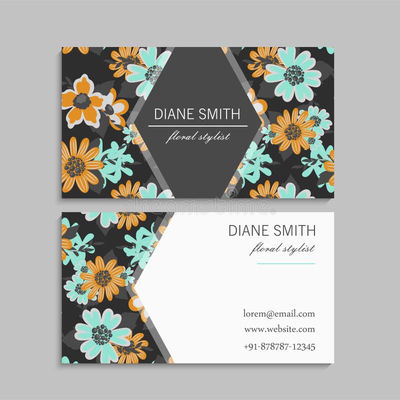 Cute Abstract Pattern Business Card Name Card Design Template Stock ...