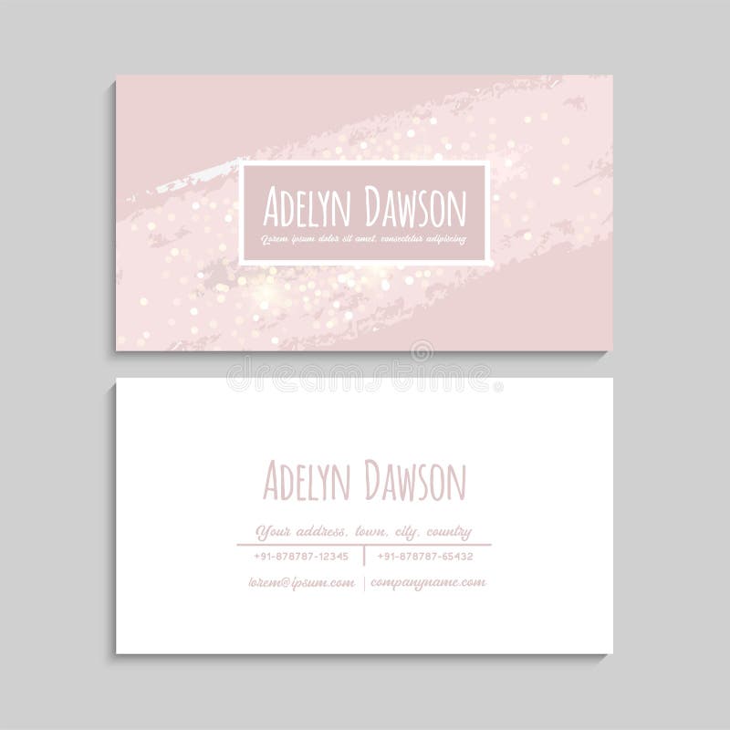 Cute Abstract Pattern Business Card Name Card Design Template Stock ...