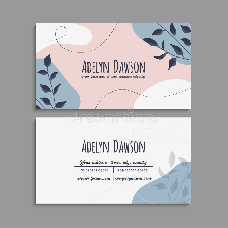 Cute Abstract Pattern Business Card Name Card Design Template Stock ...