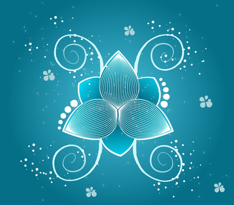 Cute abstract snow flower stock illustration. Illustration of element ...