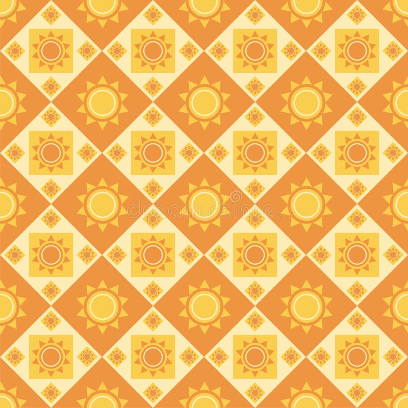 Cute abstract suns pattern stock vector. Illustration of light - 21366144