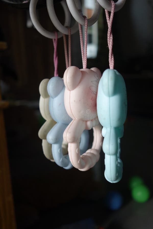 Cute Accessories for a Key Chain Stock Image - Image of pink, light ...