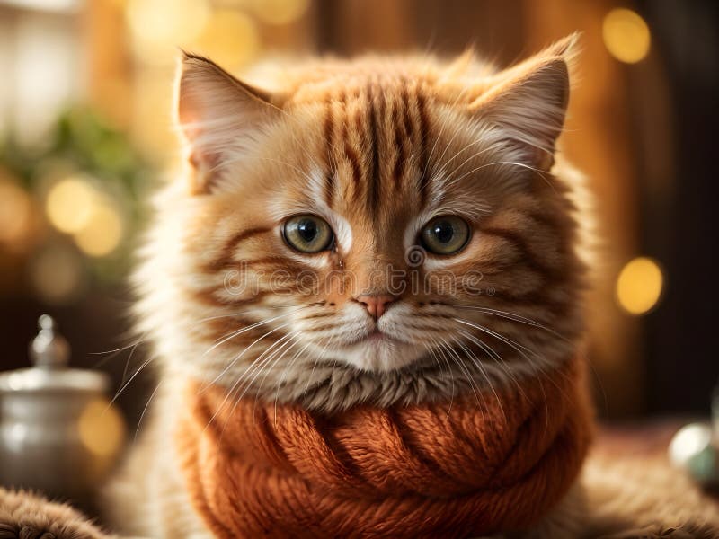 Cute and Adorable Cat Lying and Staring at Camera Stock Image - Image ...