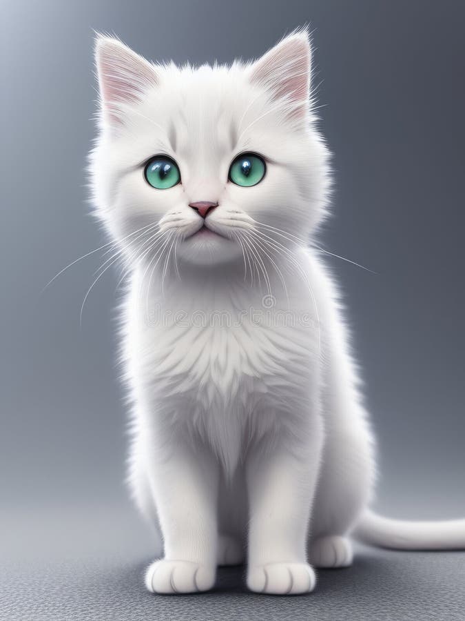 Cute Adorable Little Cat Cub, Generative AI Stock Photo - Image of ...