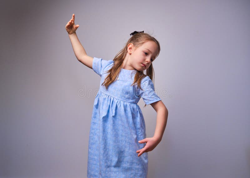 Cute Adorable Little Girl No Emotions Elegance Dance Practices Ballet ... Cute Adorable Little Girl No Emotions Elegance Dance Practices Ballet ...