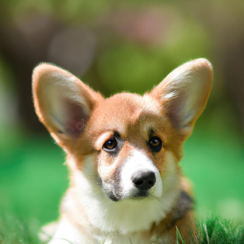 Cute and Adorable Pembroke Welsh Corgi in the Park Stock Photo - Image ...