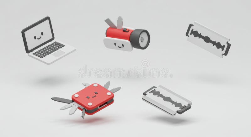 Flashlight Swiss Army Knife Stock Illustrations – 473 Flashlight Swiss ...