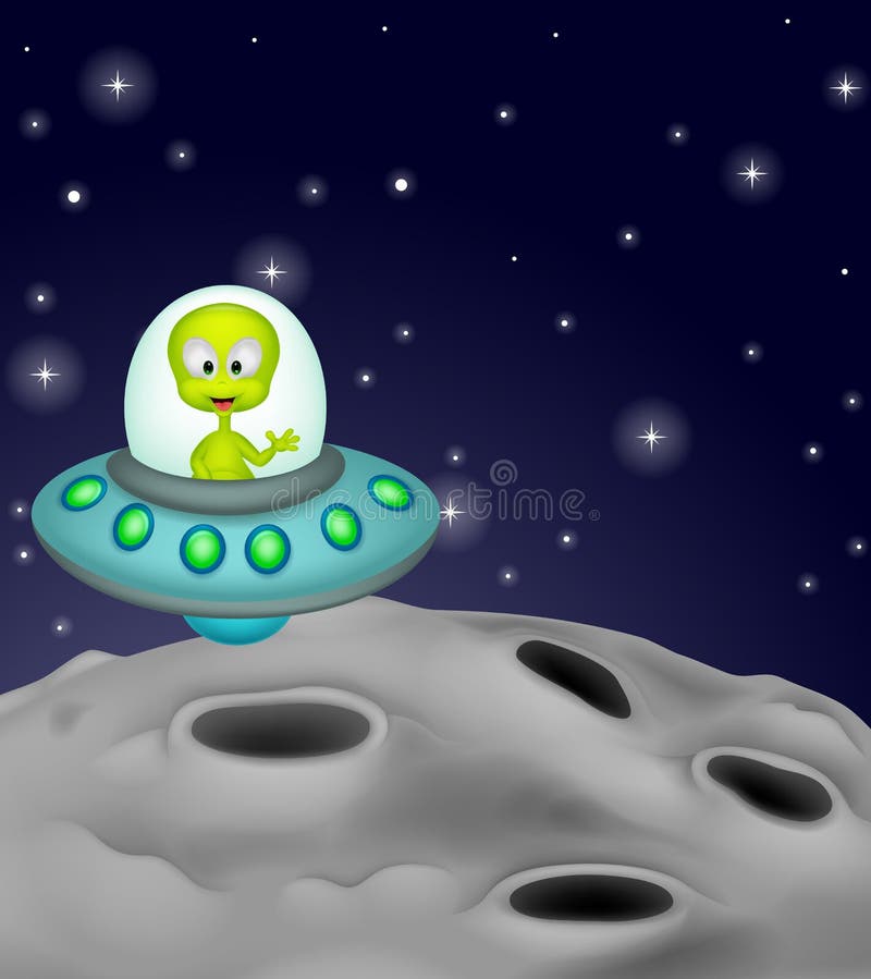 Alien Spaceship Cartoon