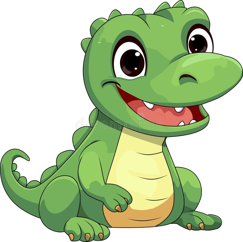 Cute Alligator Cartoon stock vector. Illustration of drawing - 309664141