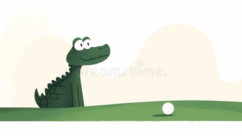 Alligator Playing Golf Stock Illustrations – 7 Alligator Playing Golf ...