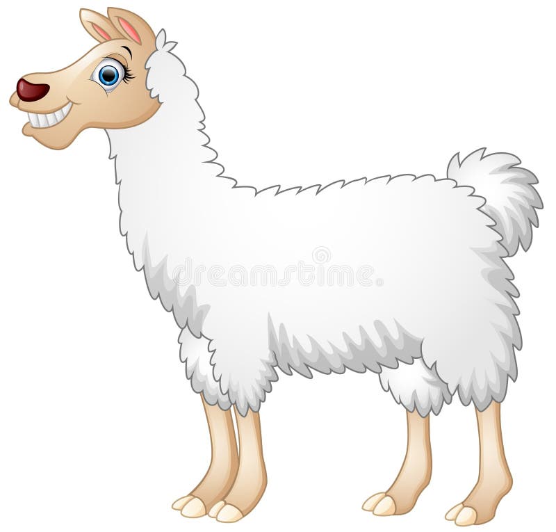 Cute alpaca cartoon stock vector. Illustration of eyes - 73525467