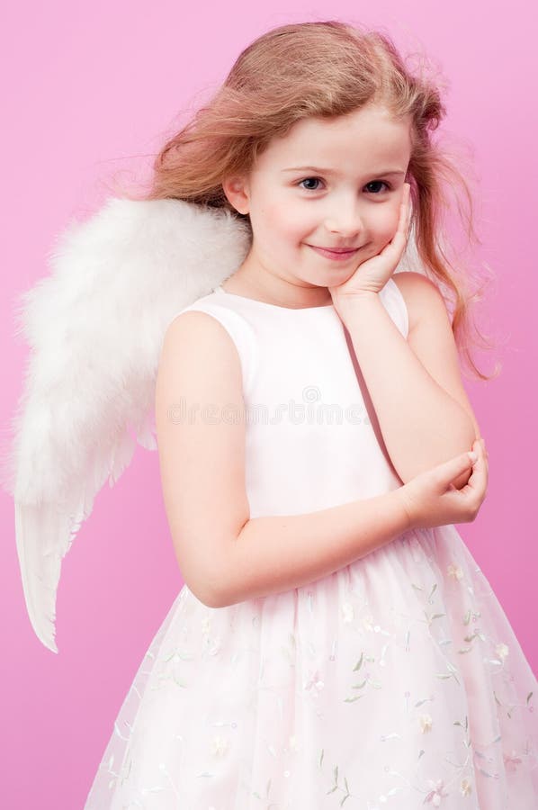 Cute Angel stock photo. Image of caucasian, little, alluring - 14817560
