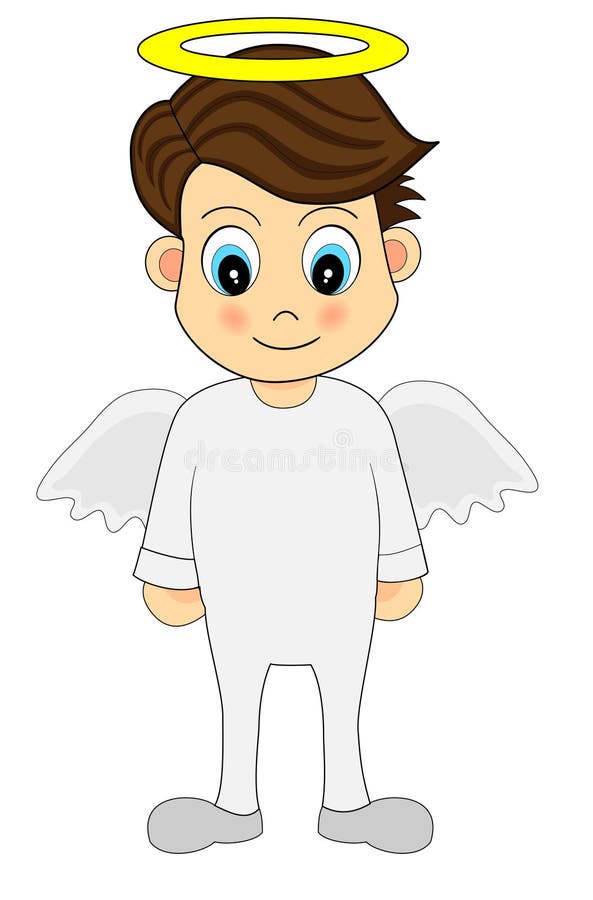 Cute Angel Boy stock vector. Illustration of cartoon - 11903454