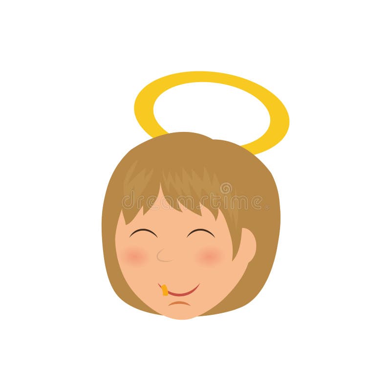 Cute angel cartoon stock illustration. Illustration of child - 85480384