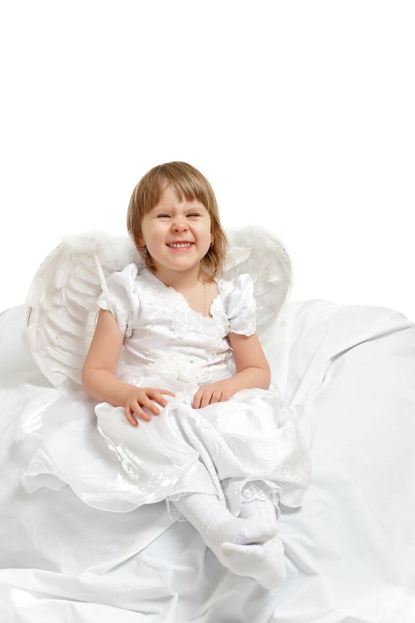 Cute angel girl stock photo. Image of little, adorable - 13222176