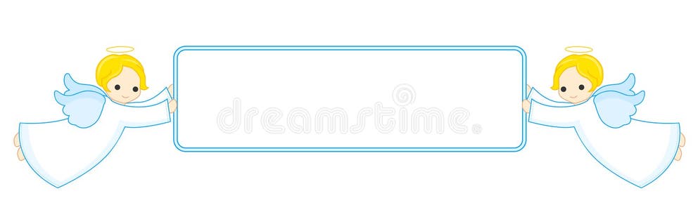Cute angel header stock vector. Illustration of celestial - 16175474