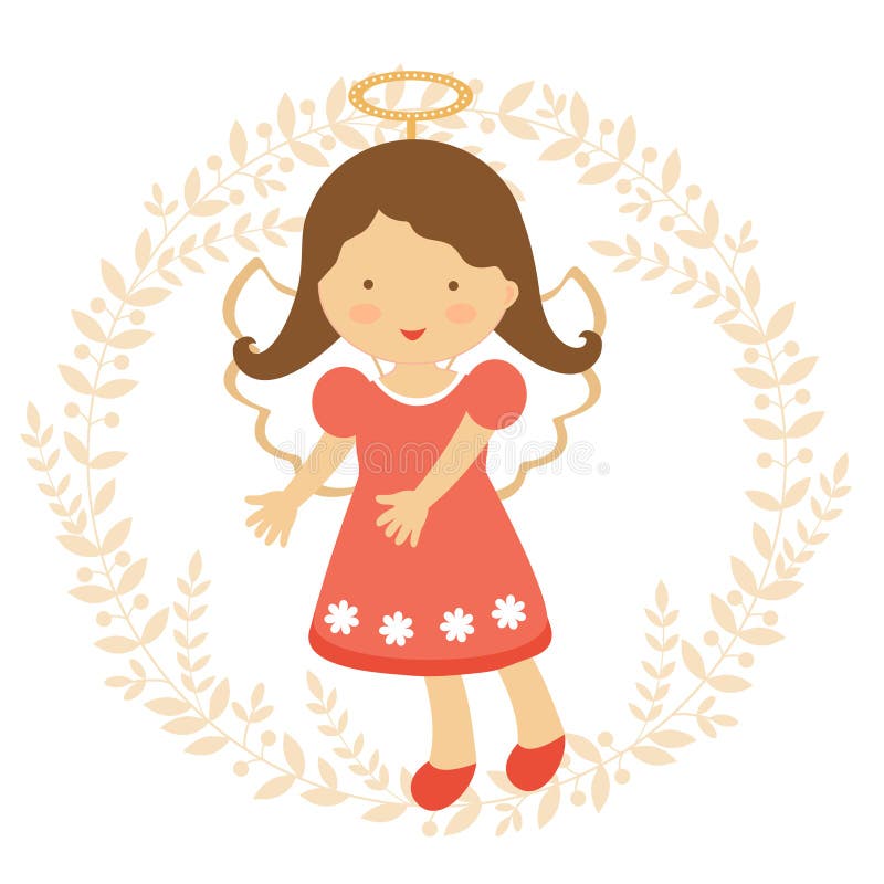 Red Angel illustration stock illustration. Illustration of glow - 7495146