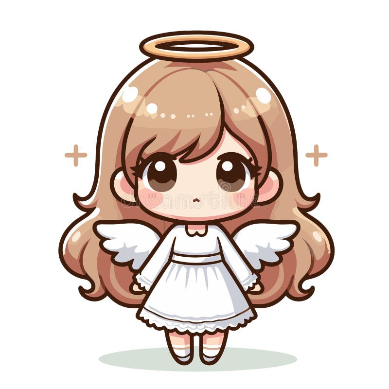 Cute angel stock illustration. Illustration of wings - 299849368