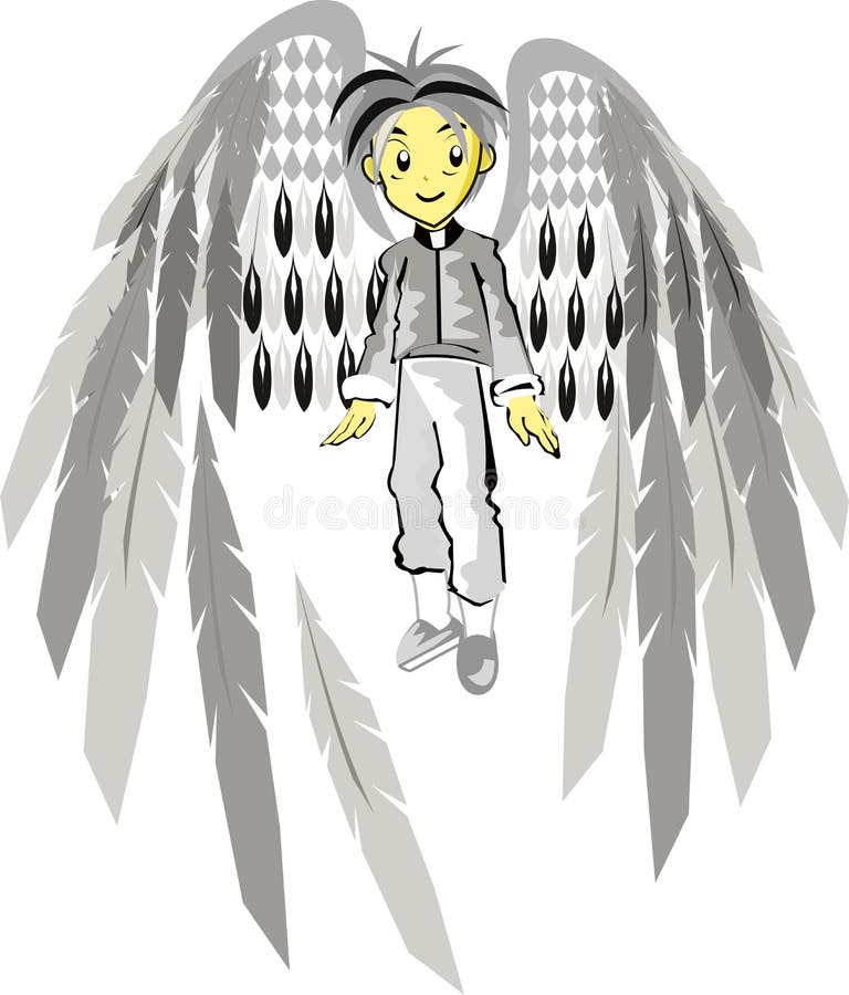 Cute Angel Cartoon stock vector. Illustration of flight - 58004915