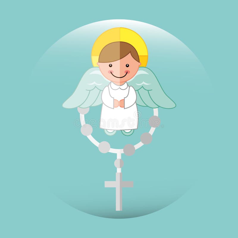 Cute angels design stock illustration. Illustration of background ...