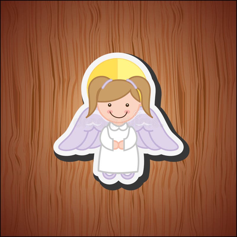 Cute angels design stock illustration. Illustration of greeting - 69755628