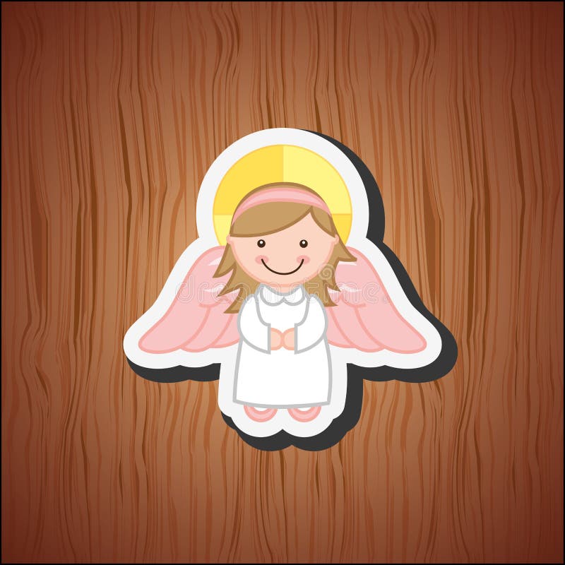 Cute angels design stock illustration. Illustration of background ...