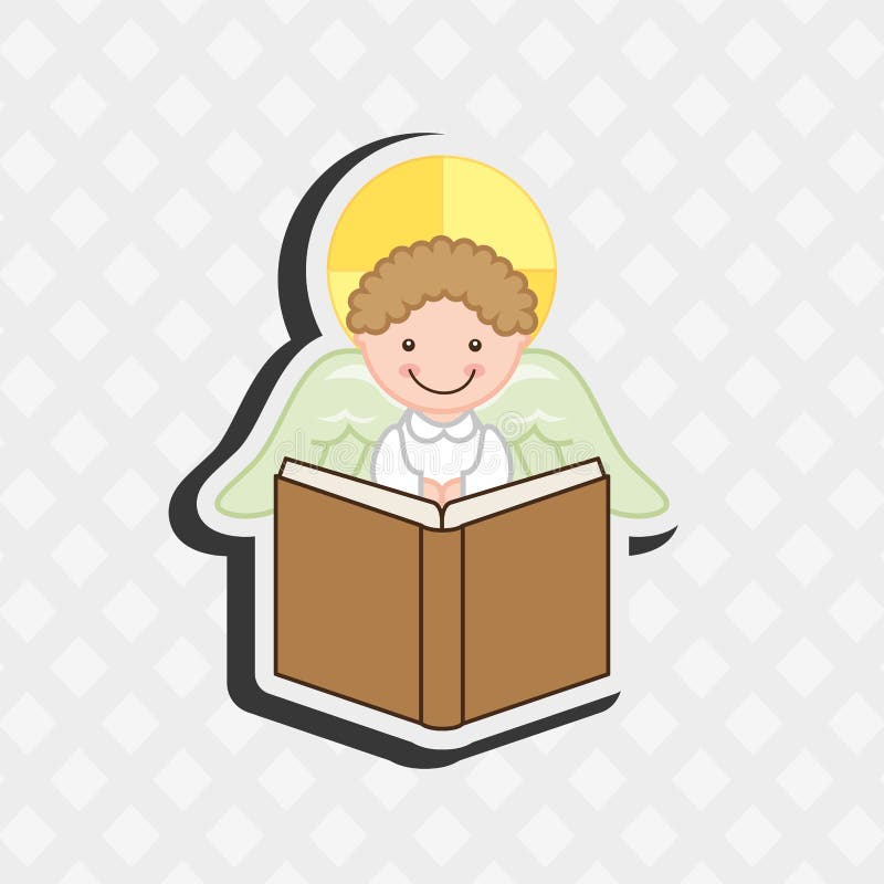 Cute angels design stock illustration. Illustration of background ...