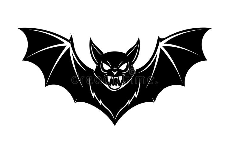Cute and angry bat vector stock vector. Illustration of batman - 353934755
