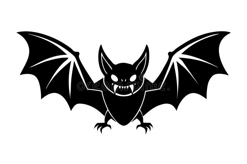 Cute and angry bat vector stock illustration. Illustration of angry ...