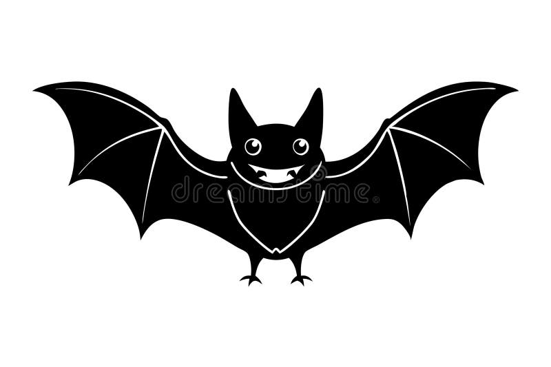 Cute and angry bat vector stock vector. Illustration of vector - 353934786
