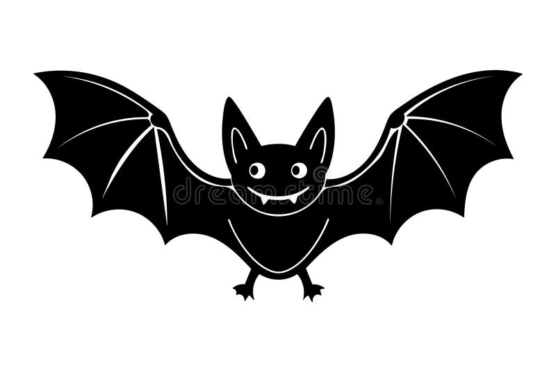 Cute and angry bat vector stock vector. Illustration of batman - 353934790