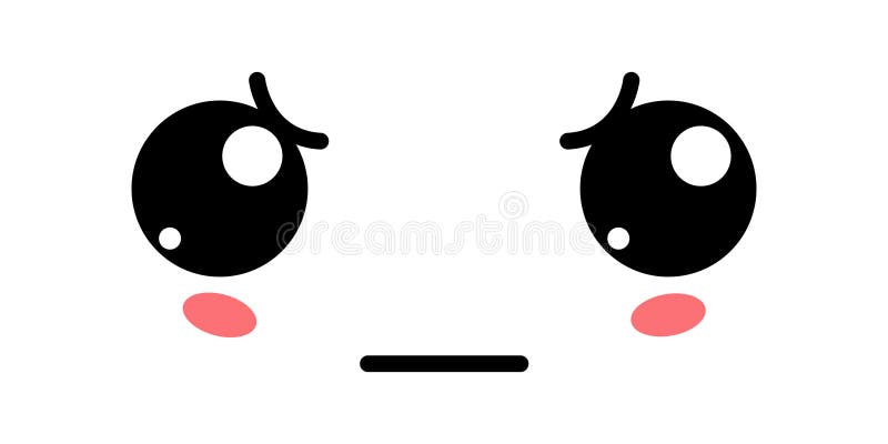 Cute Angry Kawaii Icon stock vector. Illustration of cute - 344087344