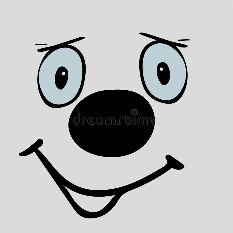 Cute Animal Head Funny Cartoon Stock Vector - Illustration of mammals ...