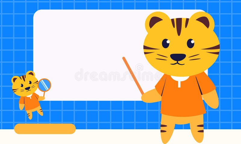 Cute Animal Instructor Presenting Lessons in a Classroom Setting ...