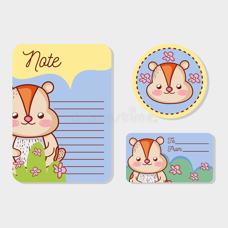 Animal Blank Notes Stock Illustrations – 416 Animal Blank Notes Stock ...