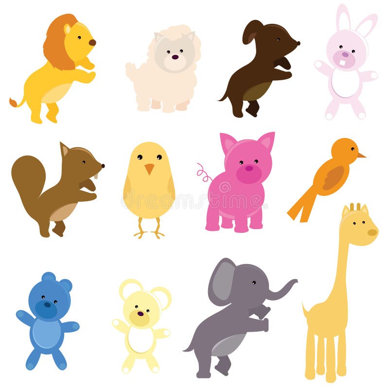 Animals stock vector. Illustration of lovely, pets, collection - 6944679