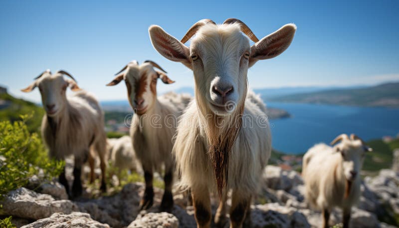 Goat Front View Stock Illustrations – 845 Goat Front View Stock ...