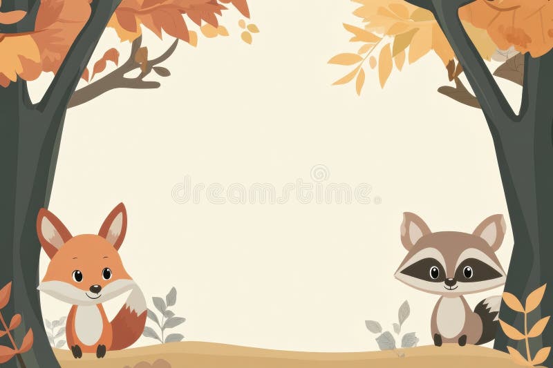 Cute Animals Peek from Trees in a Preschool Forest Setting Designed for ...