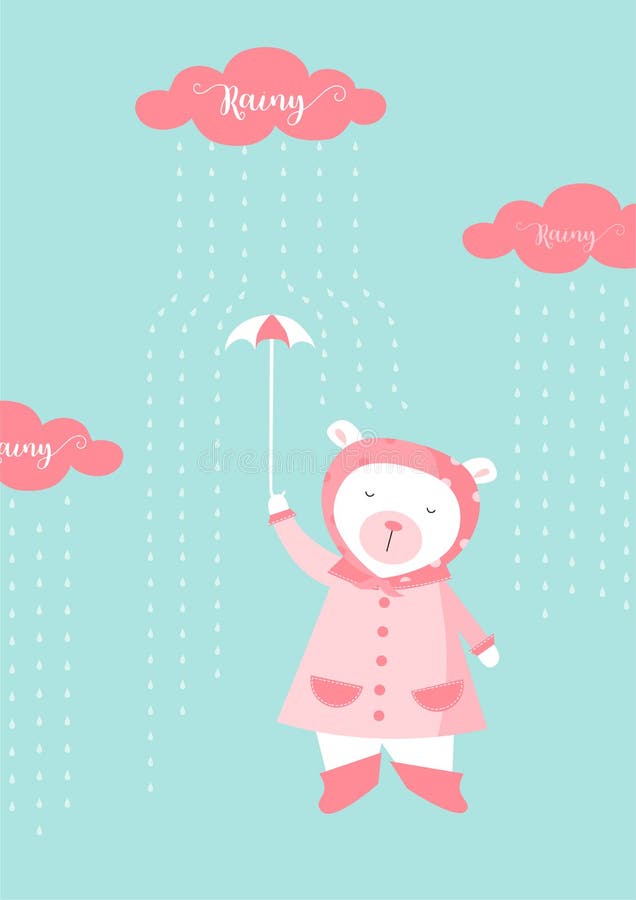 Cute Animals Poster,template,cards,bear,vector Stock Vector ...