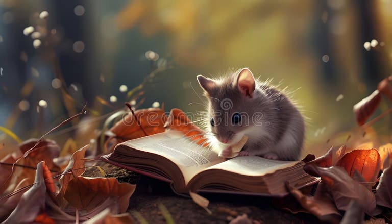 Cute animals reading books stock illustration. Illustration of isolated ...