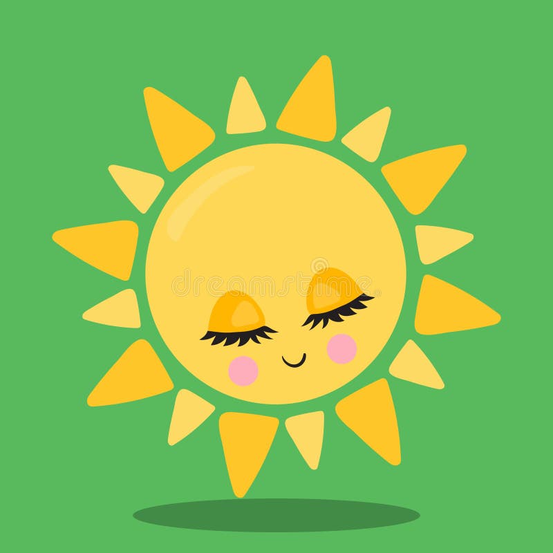 CUTE ANIMALS SUN 07 stock vector. Illustration of cartoon - 197983217