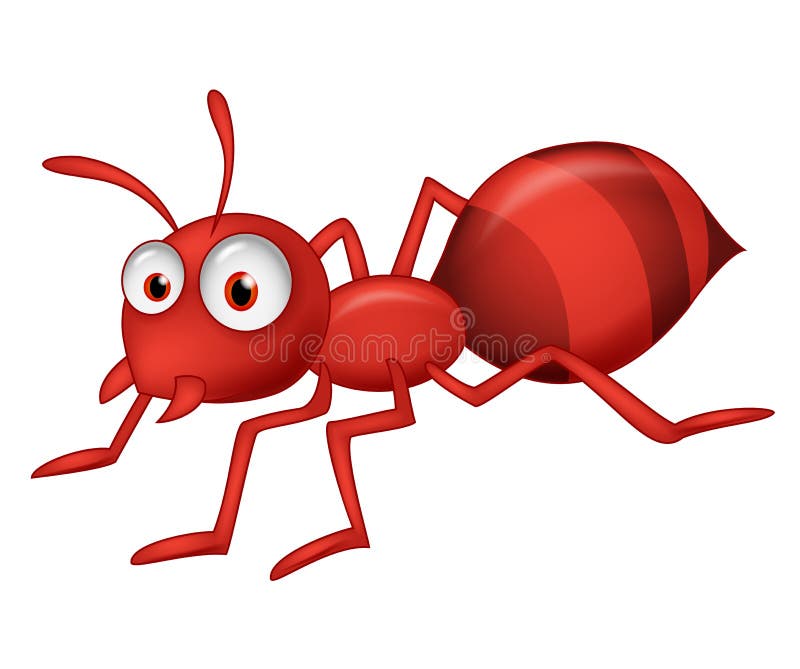 Cute ant cartoon stock vector. Illustration of brown - 33231872