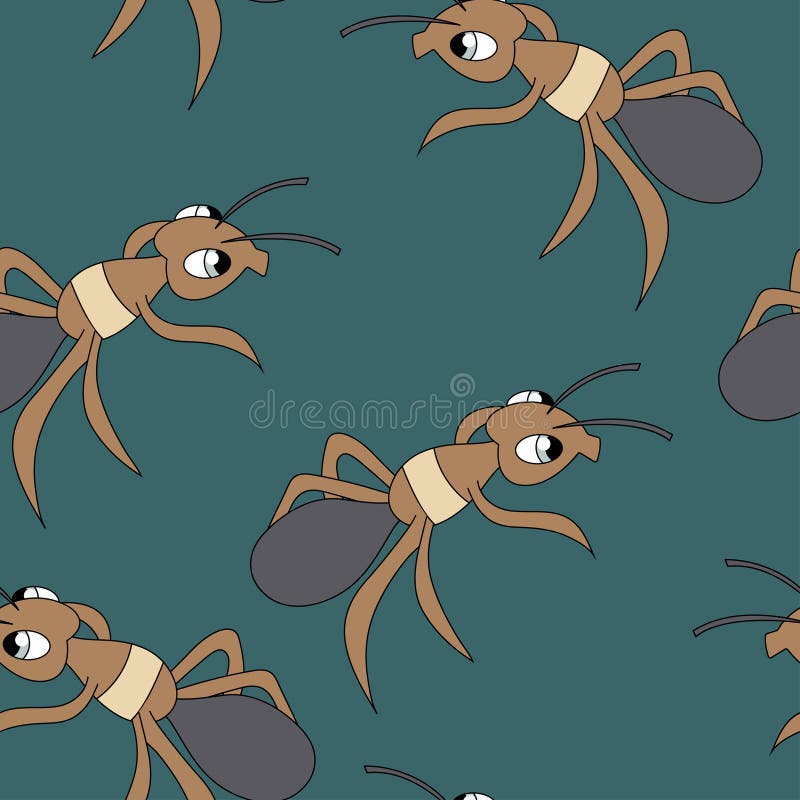 Cute Ants Cartoon Collection Set Stock Vector - Illustration of ...