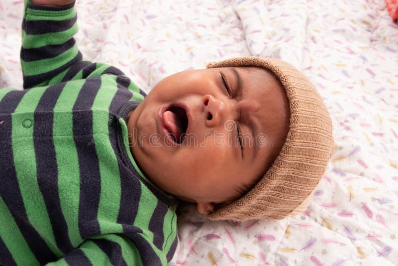 Asian baby sad and crying stock image. Image of adorable - 191871165