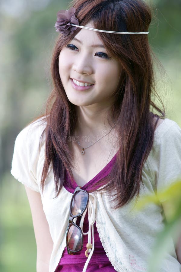 Cute asian girl portrait stock photo. Image of bangkok - 23057444