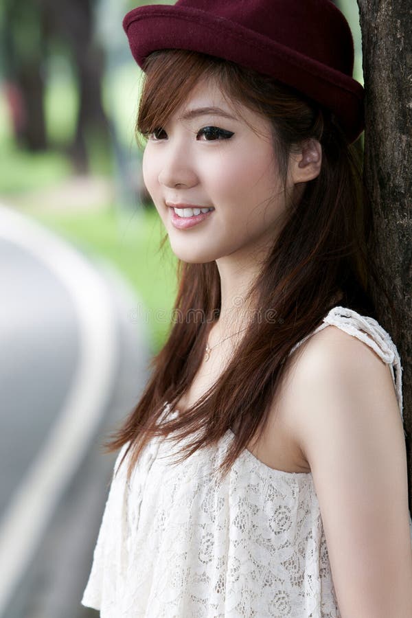 Cute asian girl portrait stock image. Image of asian - 23057595
