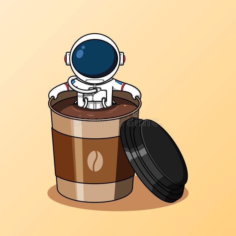 Astronaut Coffee Stock Illustrations – 263 Astronaut Coffee Stock ...