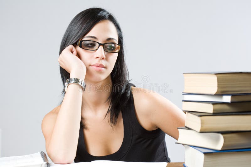 Cute attractive student. stock image. Image of happy - 25954555