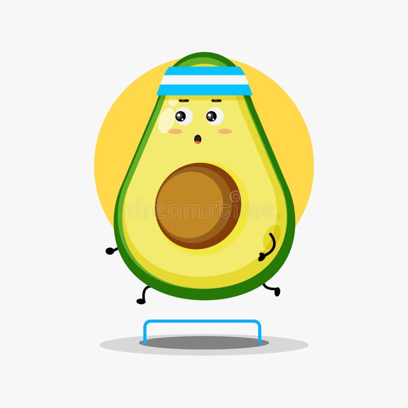 Running Avocado Stock Illustrations – 192 Running Avocado Stock ...